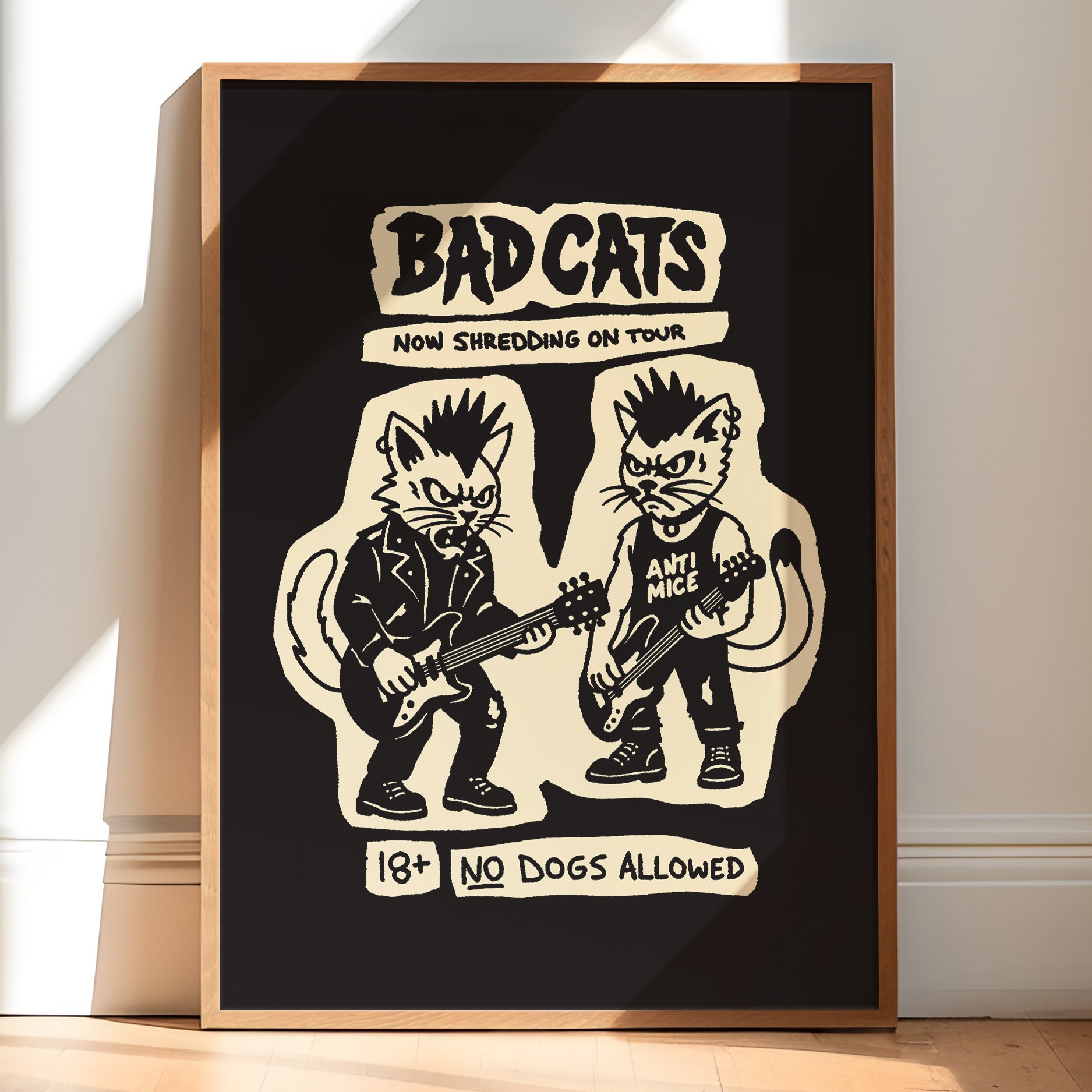 Bad Cats Giclée Print – Steel Bison
