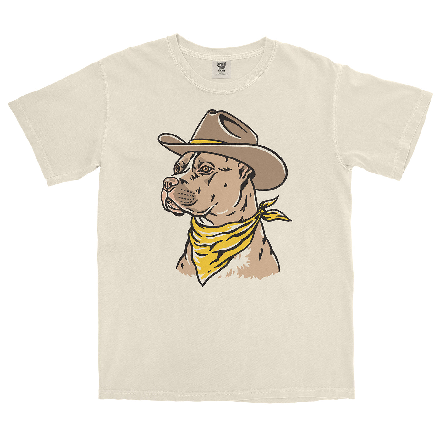 Tan Pit Bull Cowdog Heavyweight T-shirt – Steel Bison