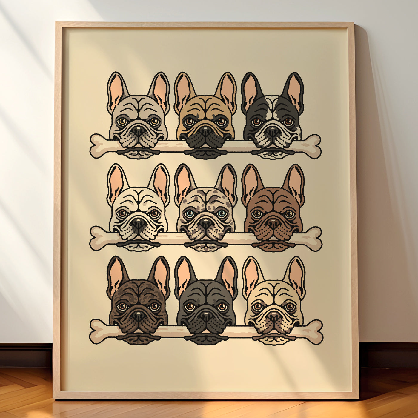 Frenchies Giclée Print – Steel Bison