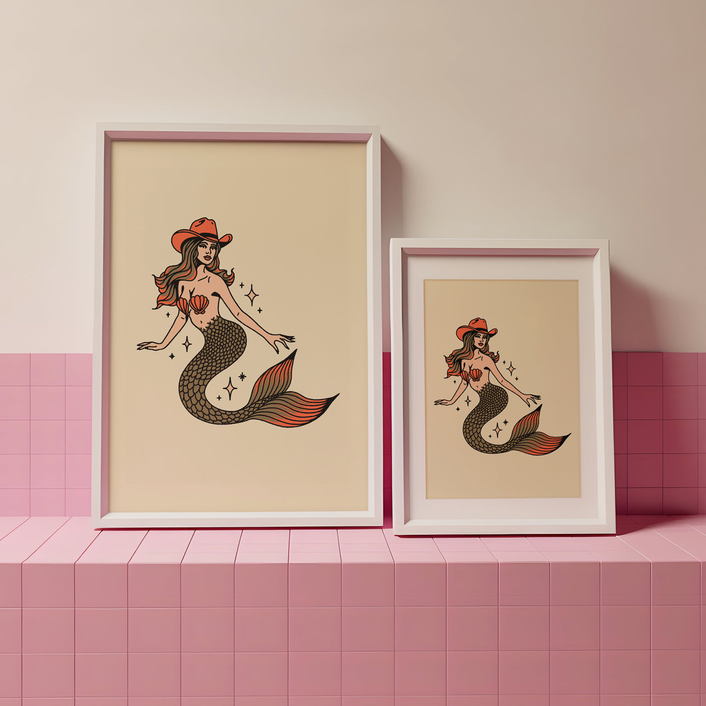 Mermaid Cowgirl Giclée Print – Steel Bison