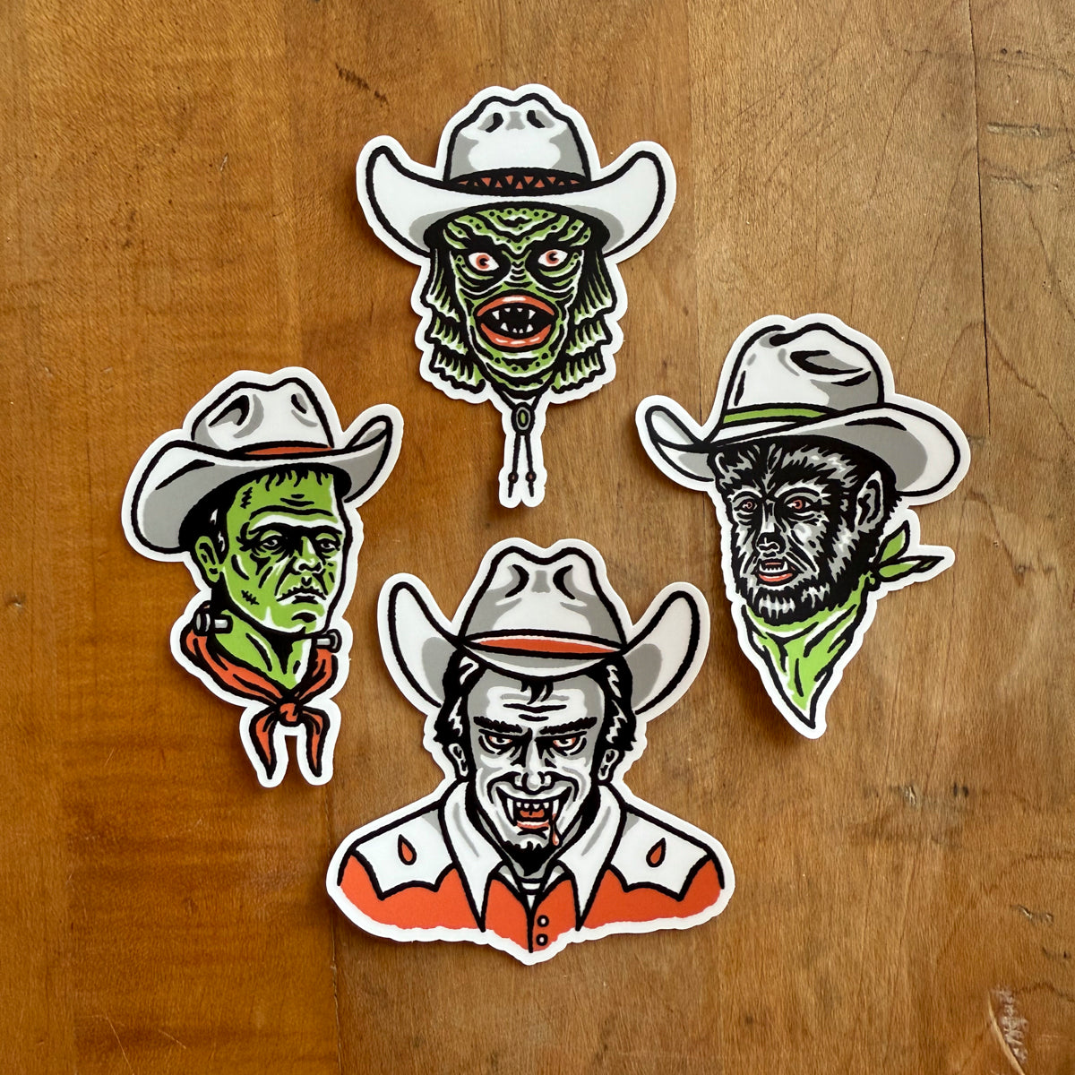Cowboy Monsters Sticker Pack (Matte) – Steel Bison