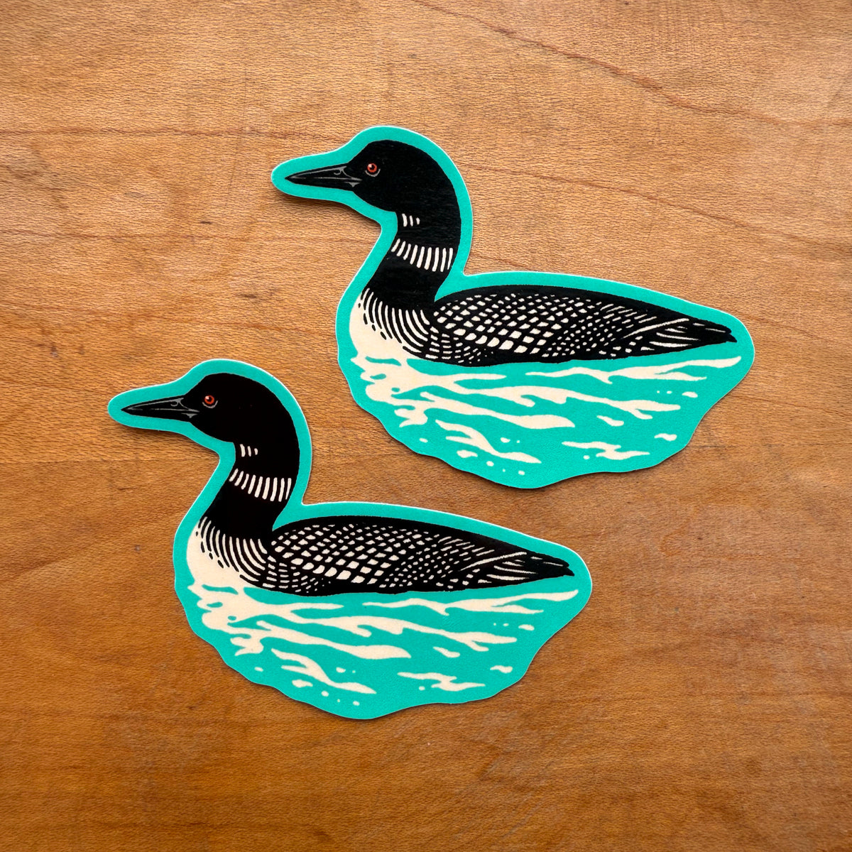 SOLD OUT. Loon Glossy Stickers - 2 PACK – Steel Bison
