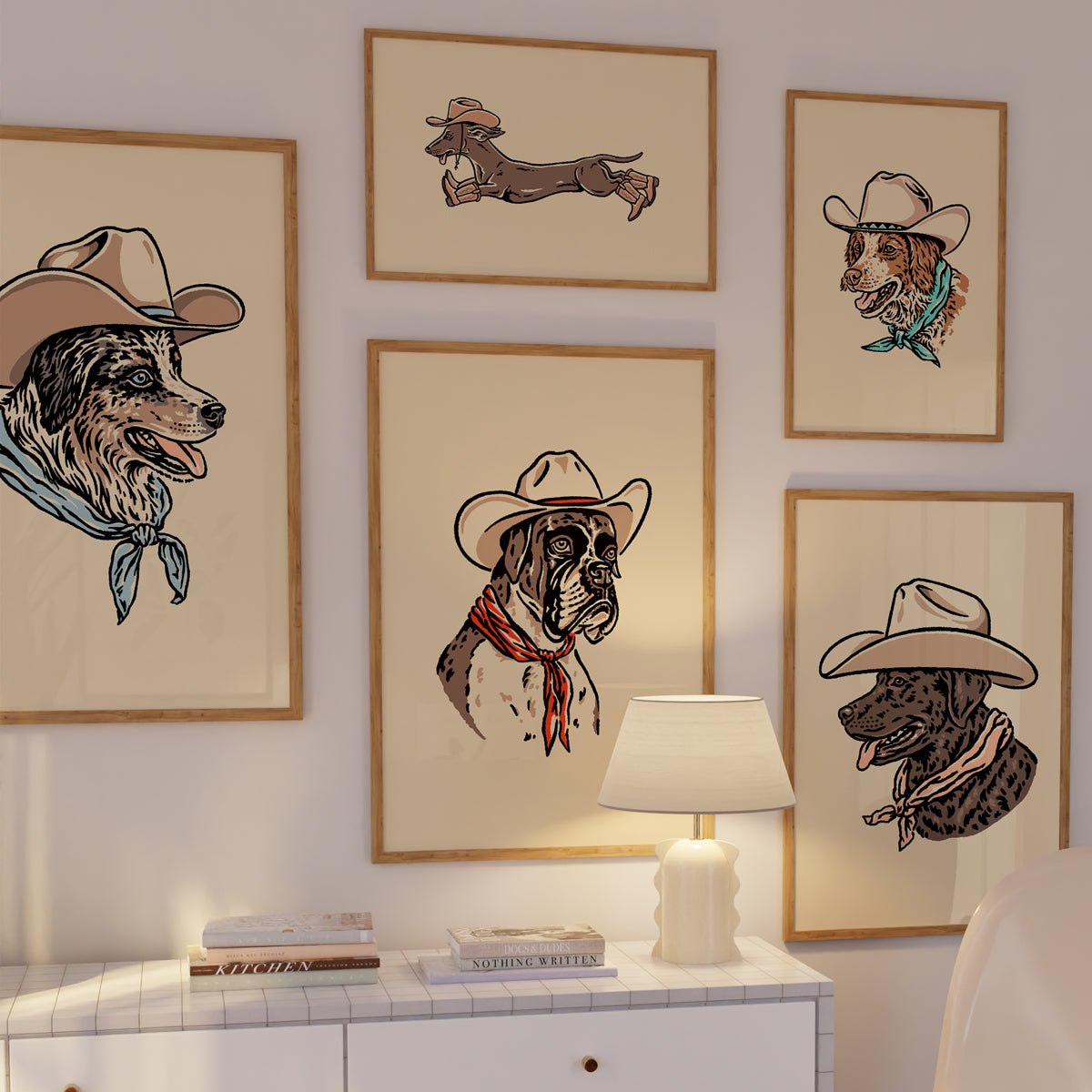 CUSTOM COWDOG DRAWING – Steel Bison