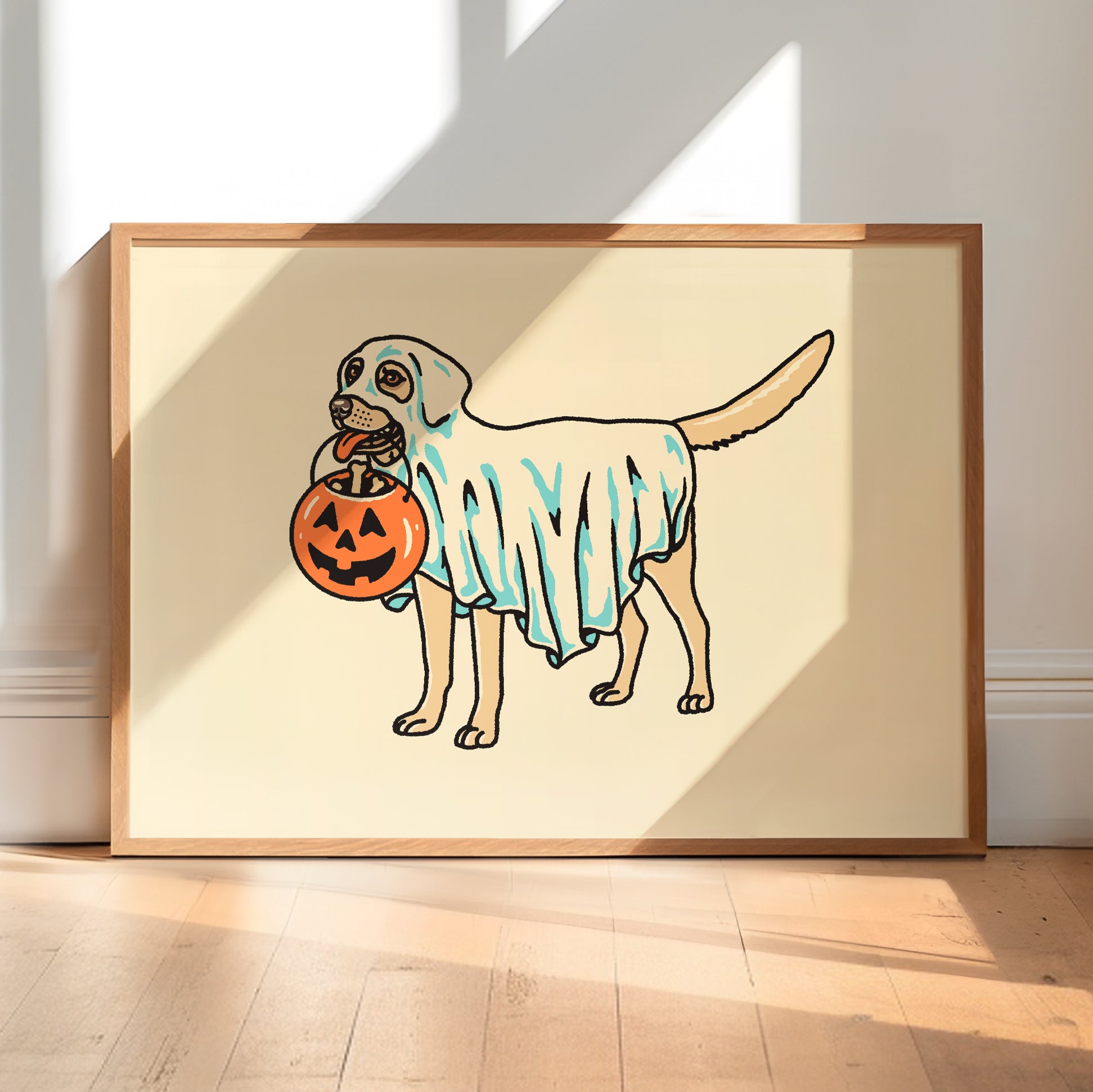 Yellow Lab Ghost (Dog Only) Giclée Print – Steel Bison